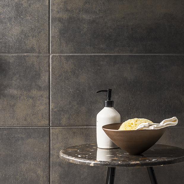 Eris Graphite Porcelain Wall Tile - 250 x 500mm (Pack of 14)
