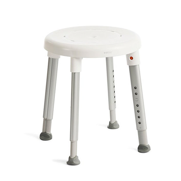 Etac Easy Rounded Freestanding Shower Stool - White - 81901060