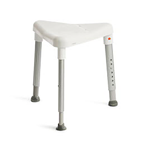 Etac Edge Triangular Freestanding Shower Stool - White