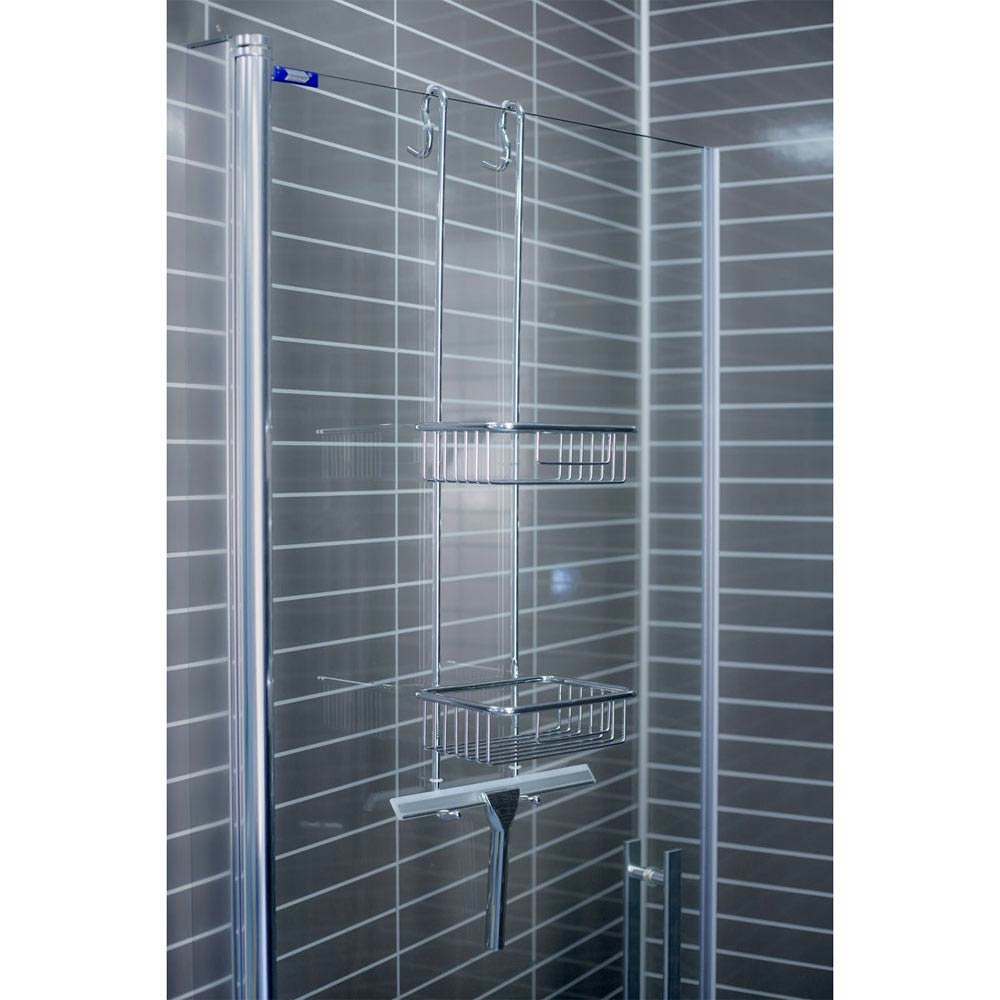 Euroshowers Chrome Shower Tidy with Squeegee | Victorian Plumbing UK