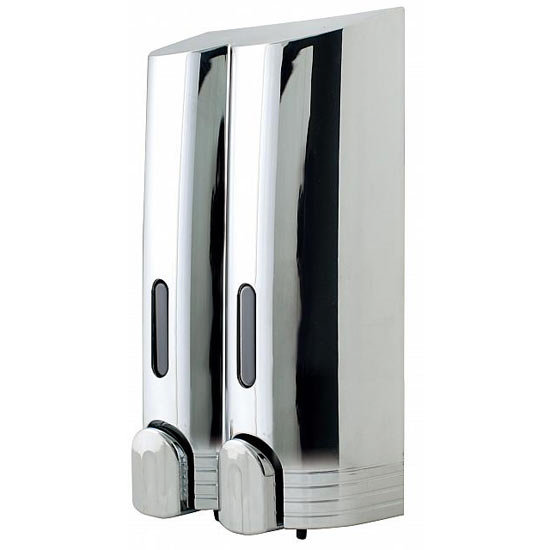 Euroshowers - Tall Double Liquid Dispenser - Chrome - 89890 at ...