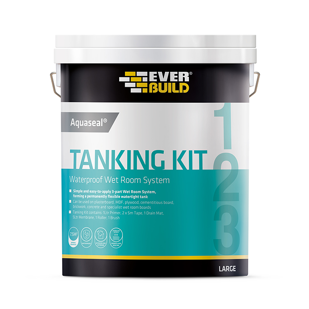 Everbuild - Aquaseal Wet Room System Tanking Kit