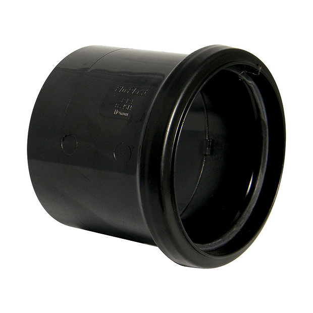 FloPlast 110mm Black Single Socket Pipe Coupling - SP124B