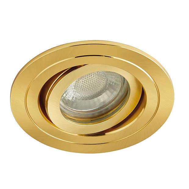 Forum IP65 Chrome Adjustable Downlight - Satin Brass - SPA-30842-SBRS ...