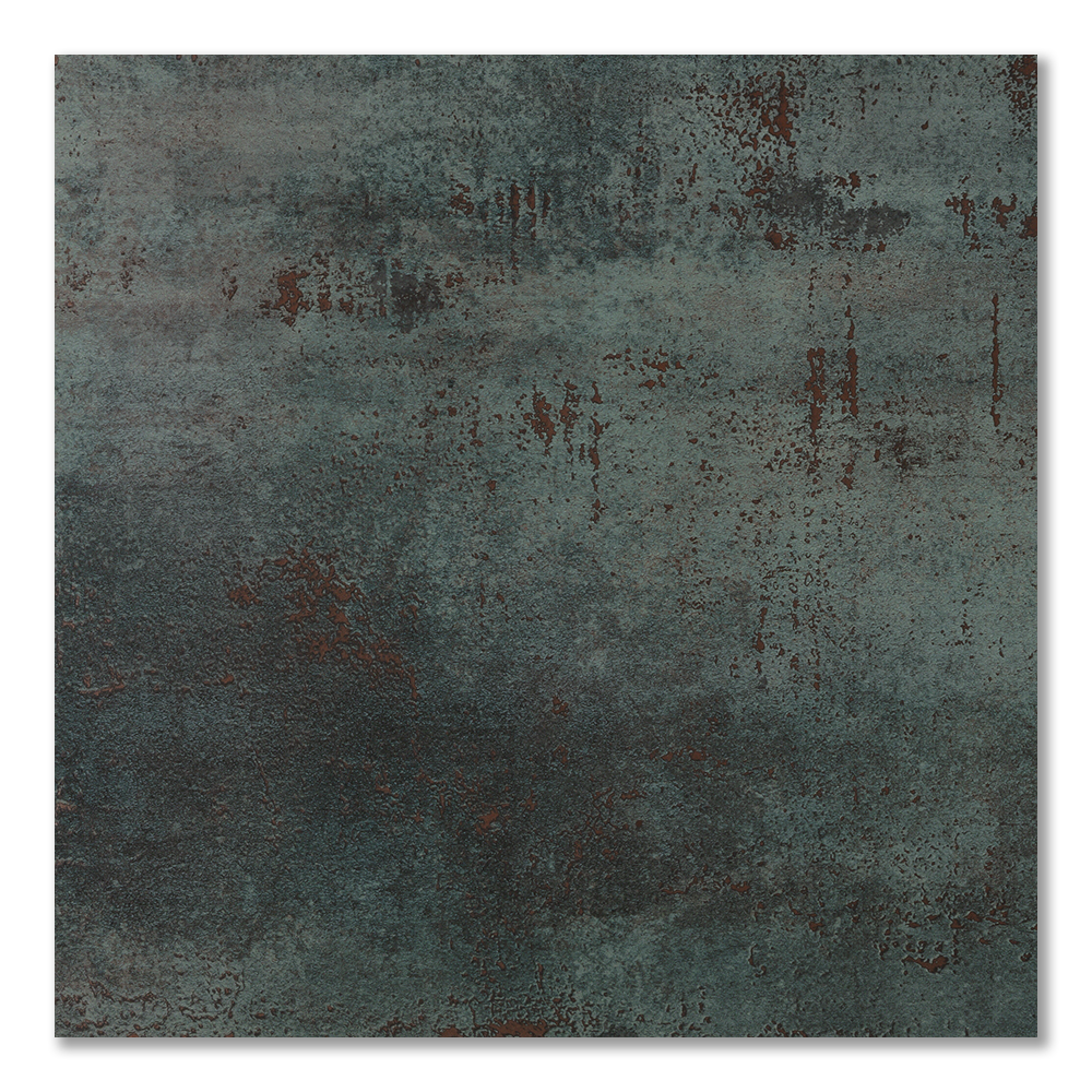 Foundry Green Oxide Metal Effect Wall & Floor Tiles - 600 x 600mm