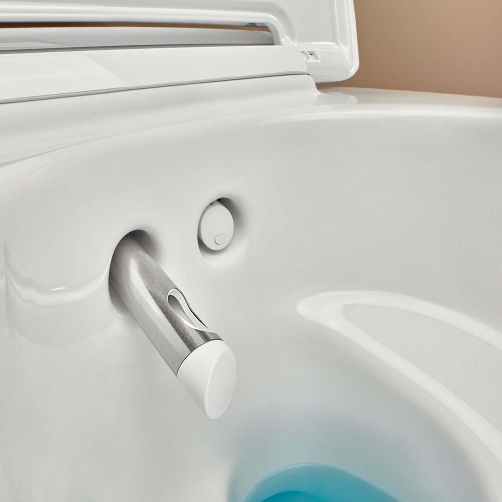 Geberit AquaClean Mera Comfort Rimless Wall Hung Shower WC - Alpine White
