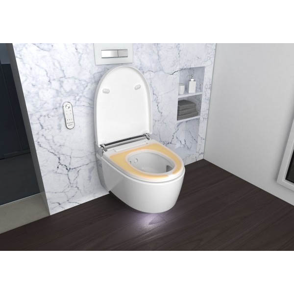 Geberit AquaClean Mera Comfort Rimless Wall Hung Shower WC - Alpine White