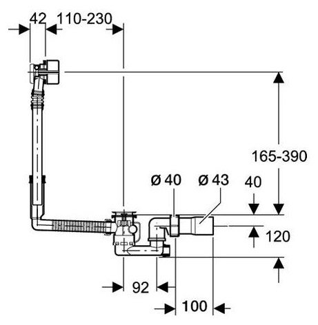 Geberit - Bath Trap, Overflow, Filler and Pop Up Waste - Chrome ...