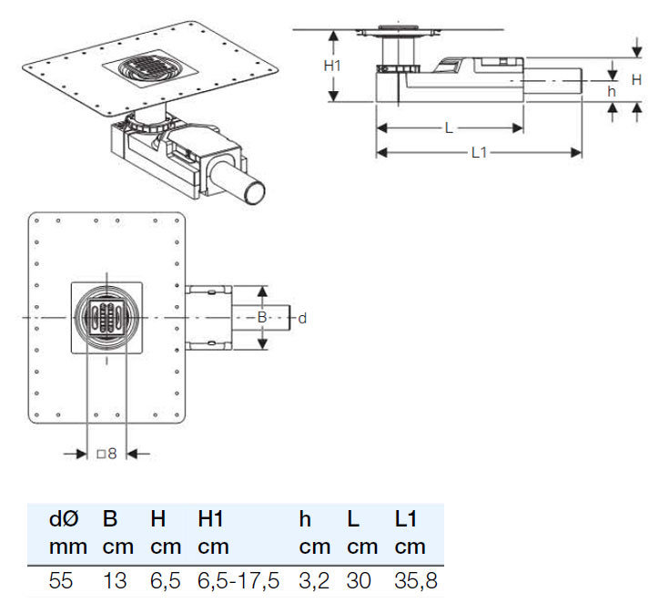 Geberit Floor Drain| Available Online at Victorian Plumbing.co.uk