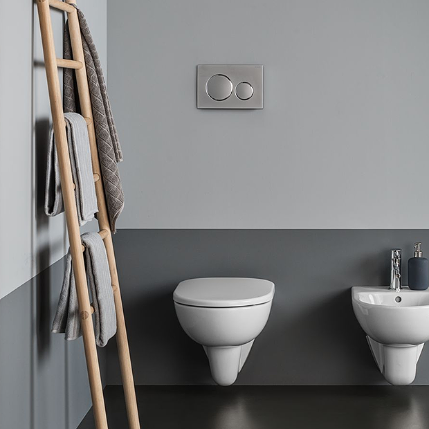 Geberit Rimfree Selnova Grab & Go Wall Hung WC with Soft Close Quick ...
