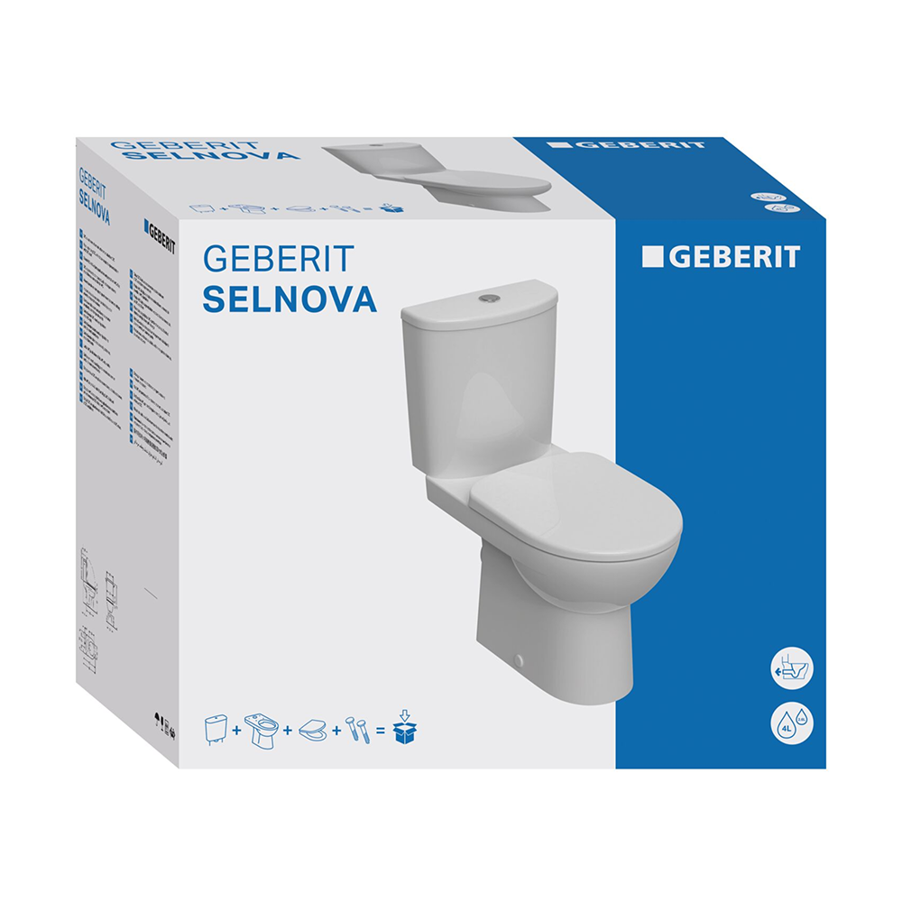 Geberit Selnova Close Coupled WC and Cistern with Seat Geberit Selnova Close Coupled WC and Cistern with Seat