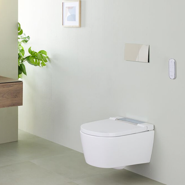 Geberit Sigma70 dual flush plate - Sand Grey Glass