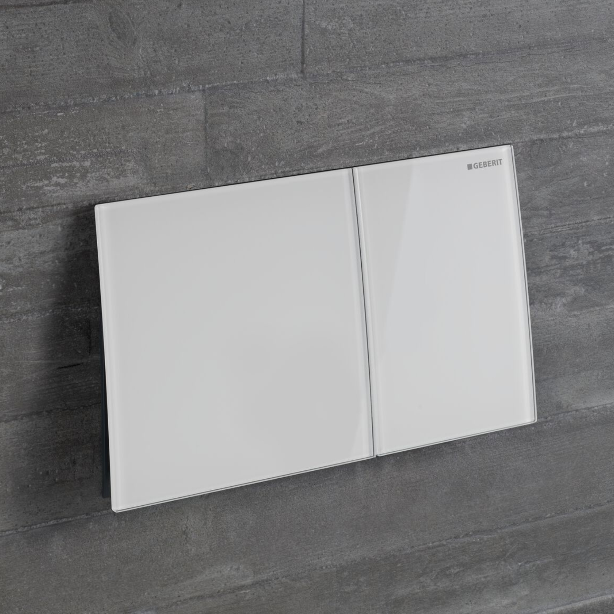 Geberit Sigma70 dual flush plate - White Glass - 115.622.SI.1