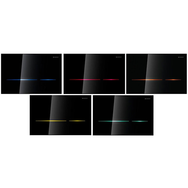 Geberit - Touchless Dual Flush for UP320 Cistern - Sigma80 - Smoked ...