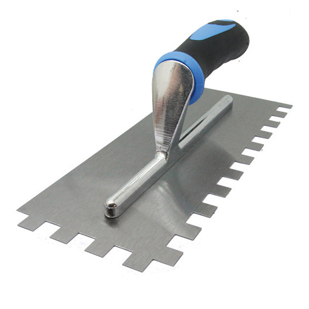 Genesis 12x12mm Square Notch 28mm Trowel with Soft Grip - 907