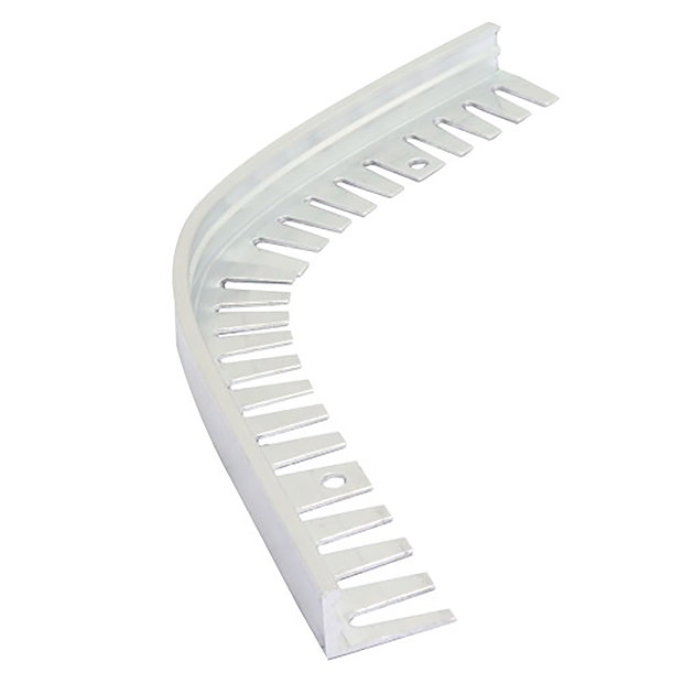 Genesis Aluminium Straight Edge Formable Tile Trim - Mill Aluminium