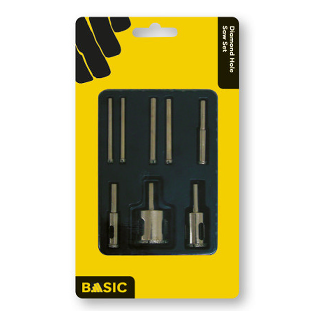 Genesis Diamond Drill Kit Containing 8 Drill Bits - 6 to 35mm - 750