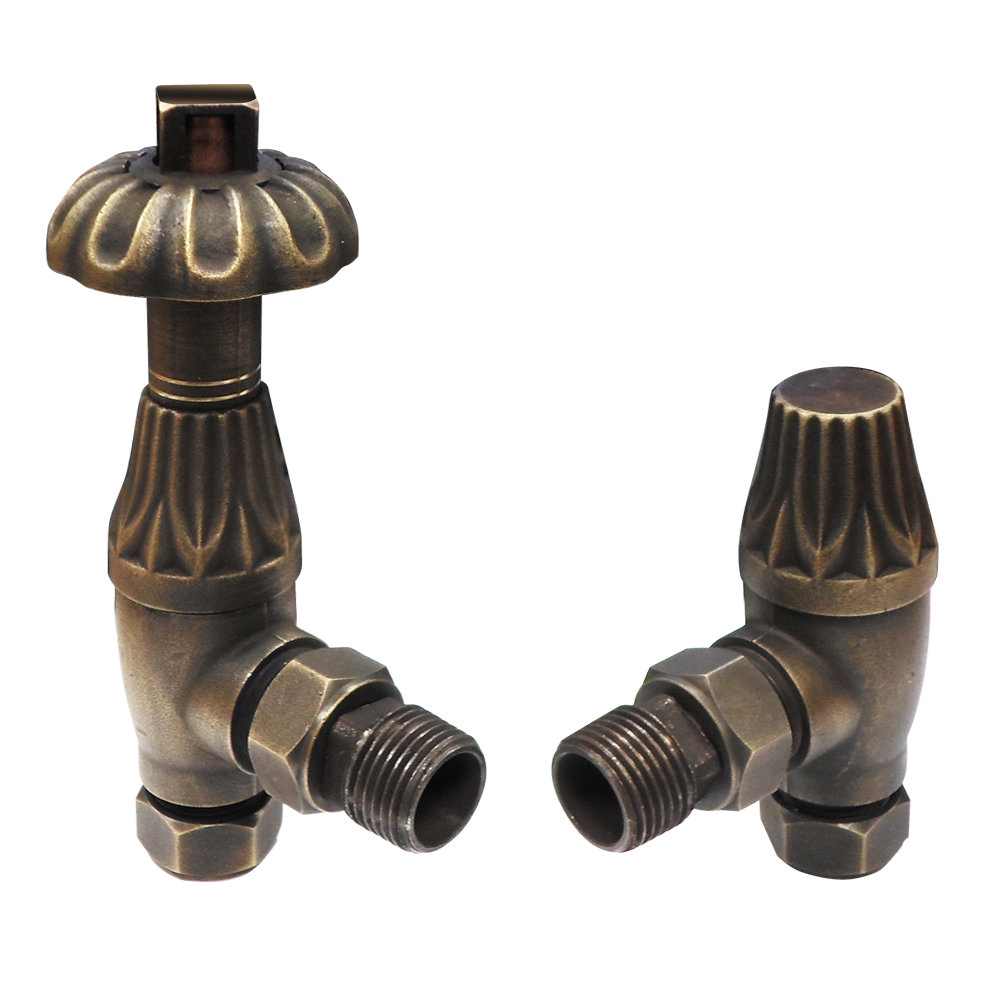 Chatsworth Gothic Traditional Angled Radiator Valves | Victorian ...