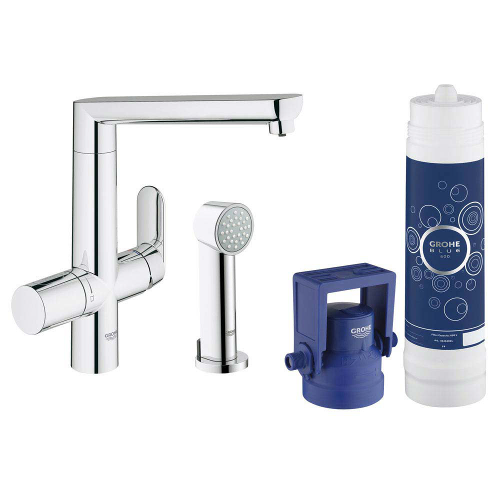 Grohe Blue K7 Pure Starter Kit with Side Spray - Chrome - 31354001
