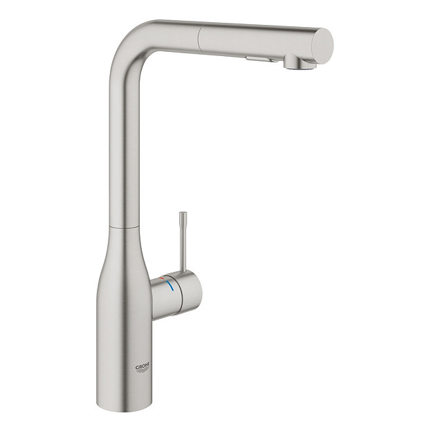 Grohe Essence Kitchen Sink Mixer with Pull Out Spray - SuperSteel ...