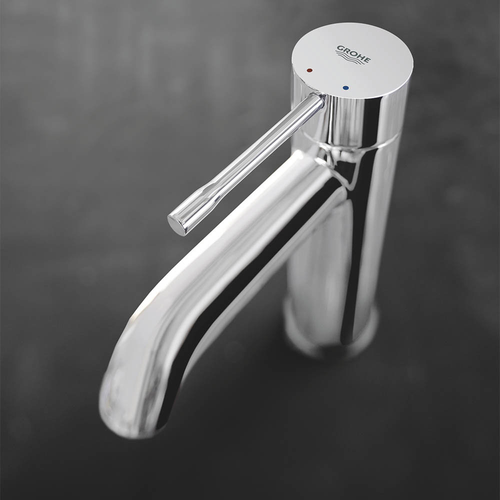 Grohe Essence S-Size Mono Basin Mixer with Pop-up Waste - Chrome - 23589001
