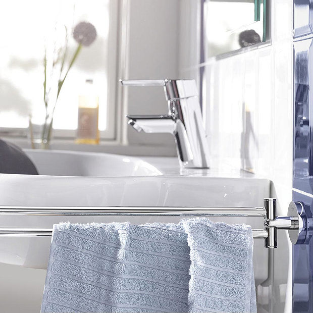 Grohe Essentials Double Towel Bar | Now At Victorian Plumbing.co.uk