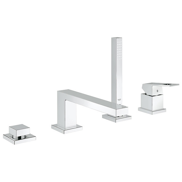 Grohe Eurocube 4-Hole Single Lever Bath Combination - 19897001