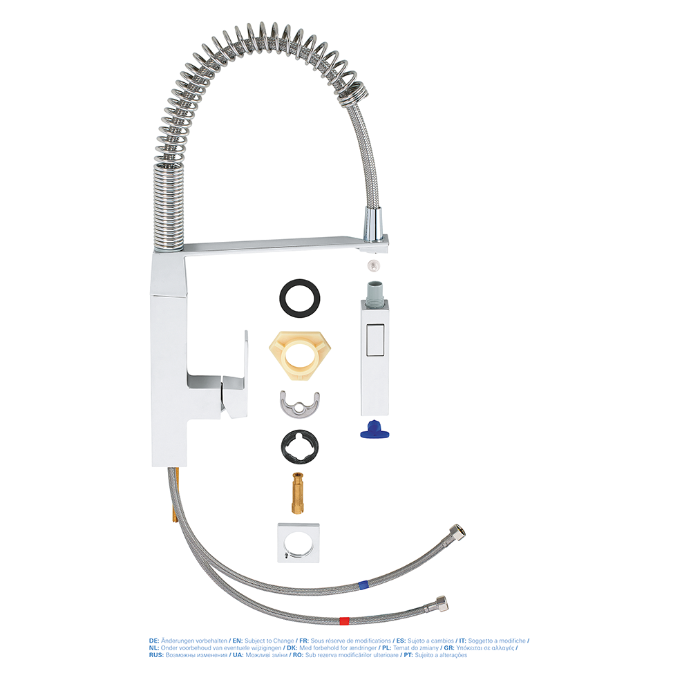 Grohe Eurocube Professional Kitchen Sink Mixer - Chrome - 31395000