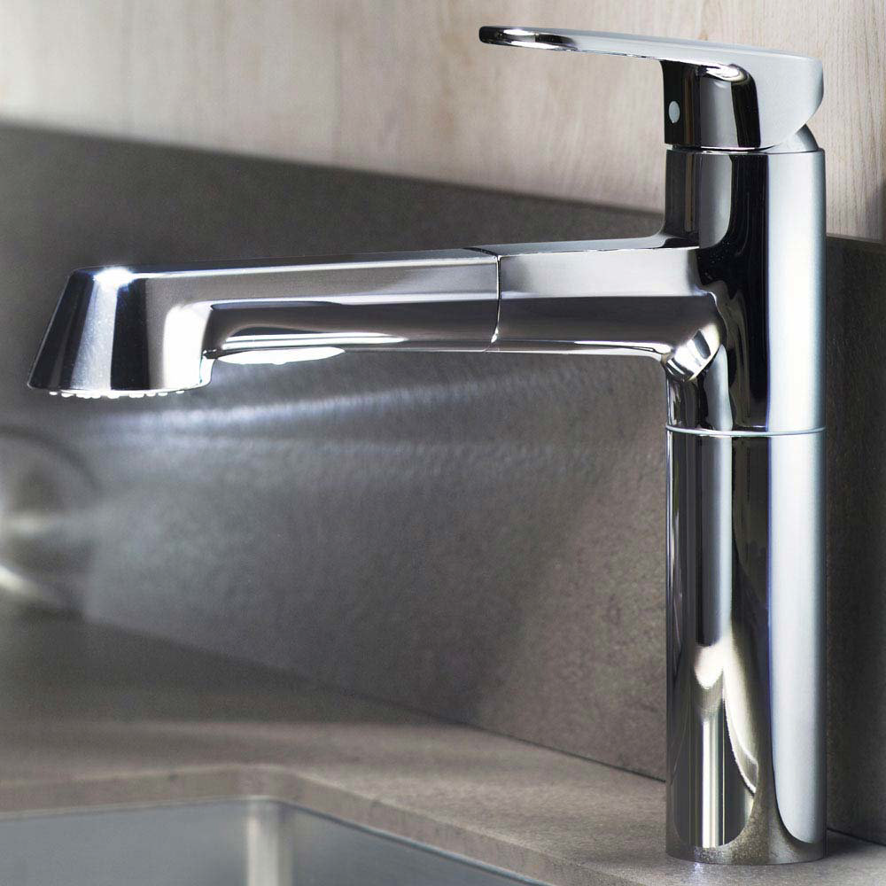 Grohe Europlus Kitchen Sink Mixer with Pull Out Spray - 33933002