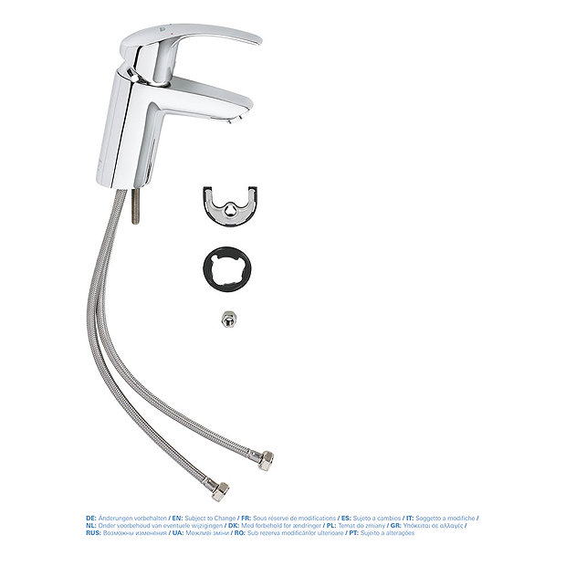 Grohe Eurosmart Mono Basin Mixer - 32467002 | Victorian Plumbing