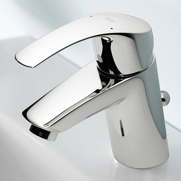 Grohe Eurosmart Mono Basin Mixer w/ Waste | Victorian Plumbing