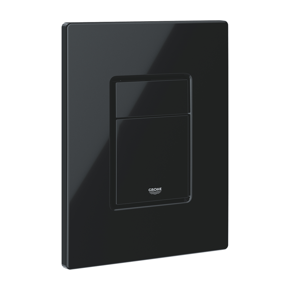Grohe Even Dual Flush Plate - Glossy black