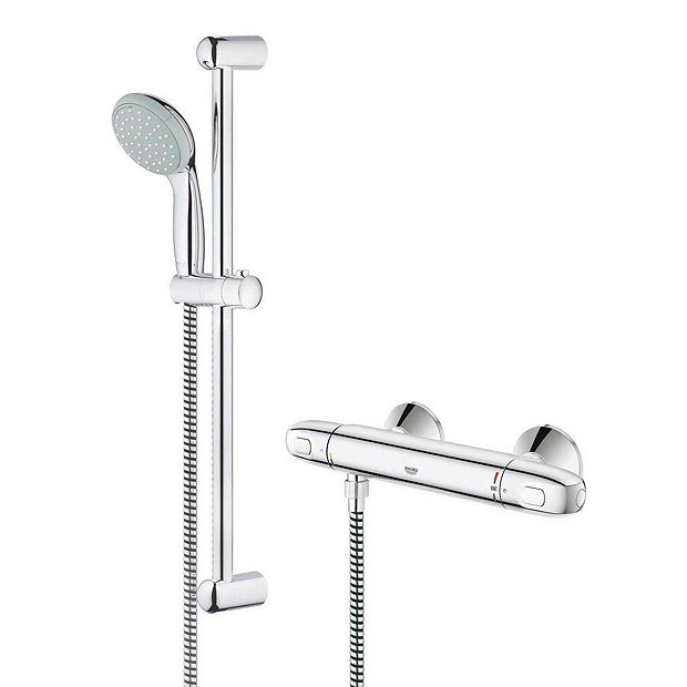 Grohe Grohtherm 1000 New Thermostatic Shower Mixer and Kit - 34151003