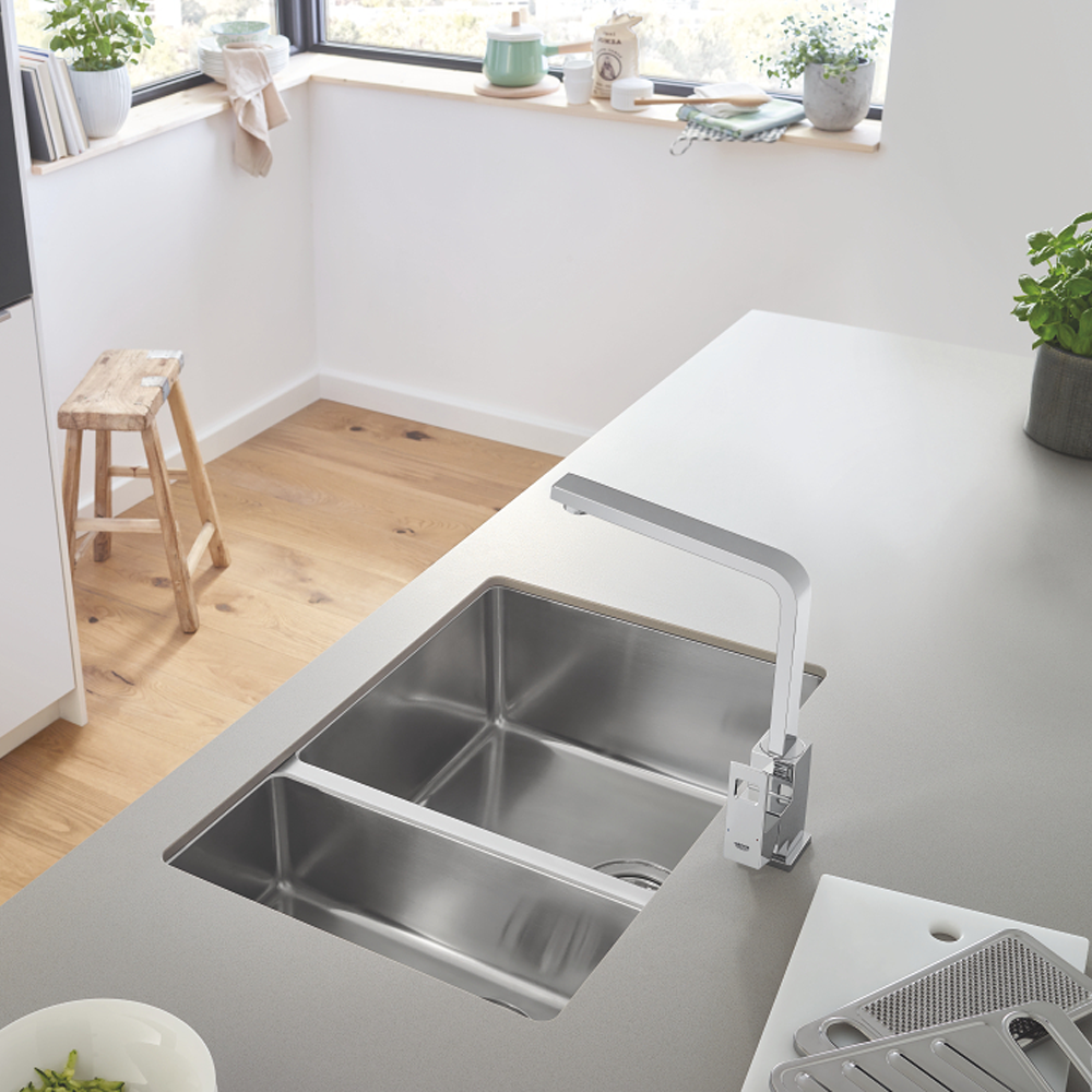 Grohe K700U 1.5 Bowl Undermount Stainless Steel Kitchen Sink - 31576SD1