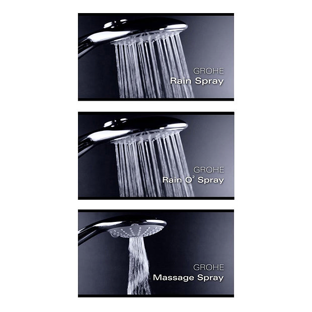 Grohe New Tempesta Cosmopolitan 100 Hand Shower 3 Sprays - 27572002 ...