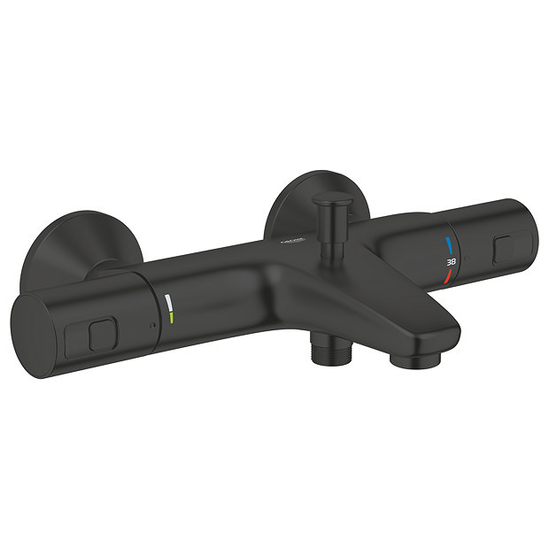 Grohe Precision Start Matt Black TMV2 Wall Mounted Thermostatic Bath ...