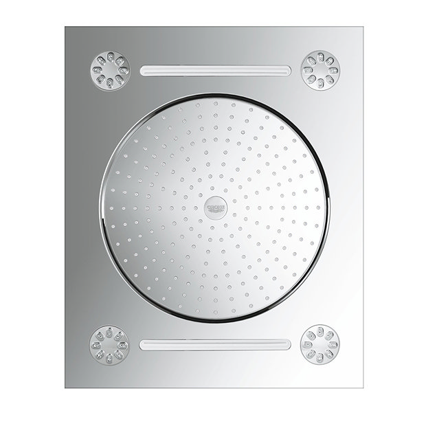 Grohe Rainshower F-Series 15" Ceiling Head Shower with 3 Spray Patterns ...