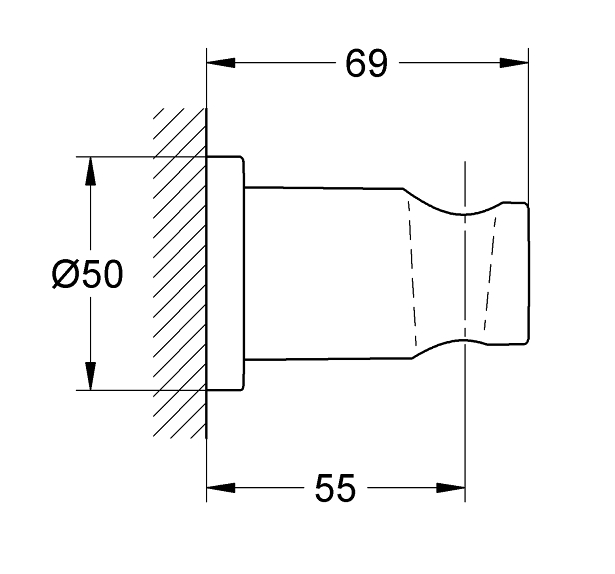 Grohe Rainshower Wall Hand Shower Holder