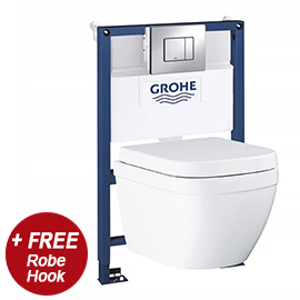 Grohe Solido Euro / Arena Cosmo Complete WC 4-in-1 Pack