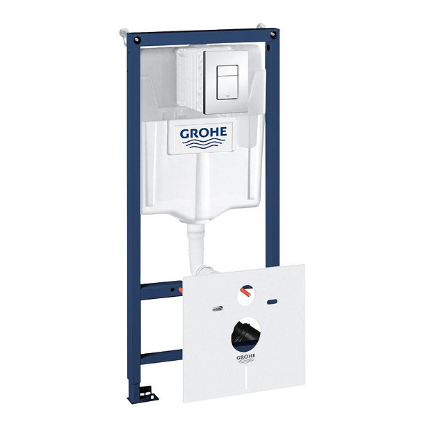 Grohe Rapid SL Fresh 1.13m 4 in 1 Set Low Noise Support Frame for Wall ...