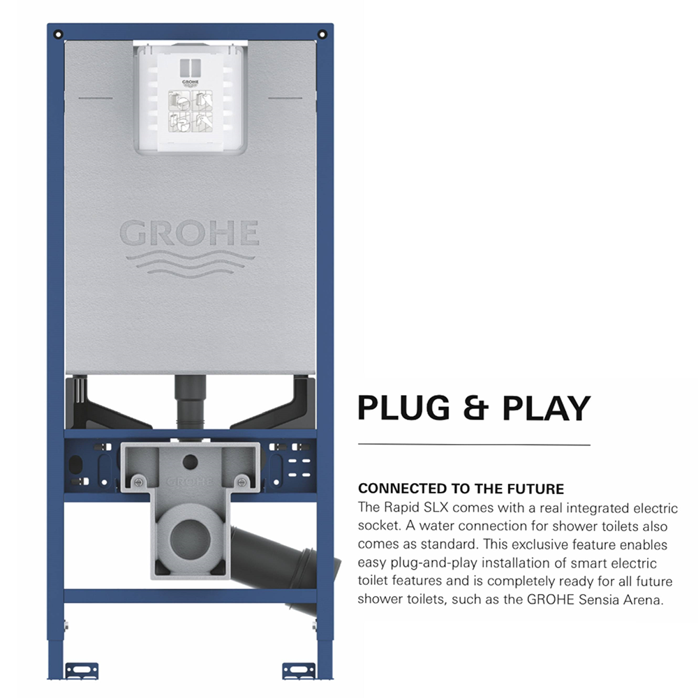 Grohe Rapid SLX 1.13m 3-in-1 Set Support Frame for Wall Hung WC - 39603000