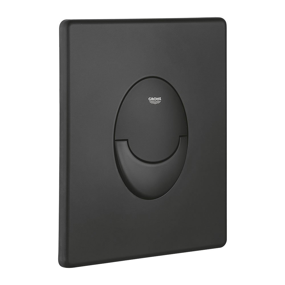 Grohe Rapid Start Black Flush Plate / Euro Compact Rimless Ceramic ...