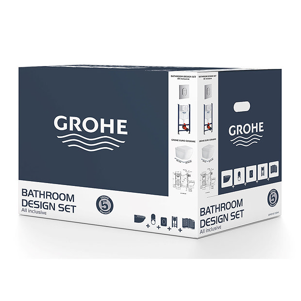 Grohe Solido Euro / Arena Complete WC 5 in 1 Pack| Victorian Plumbing UK