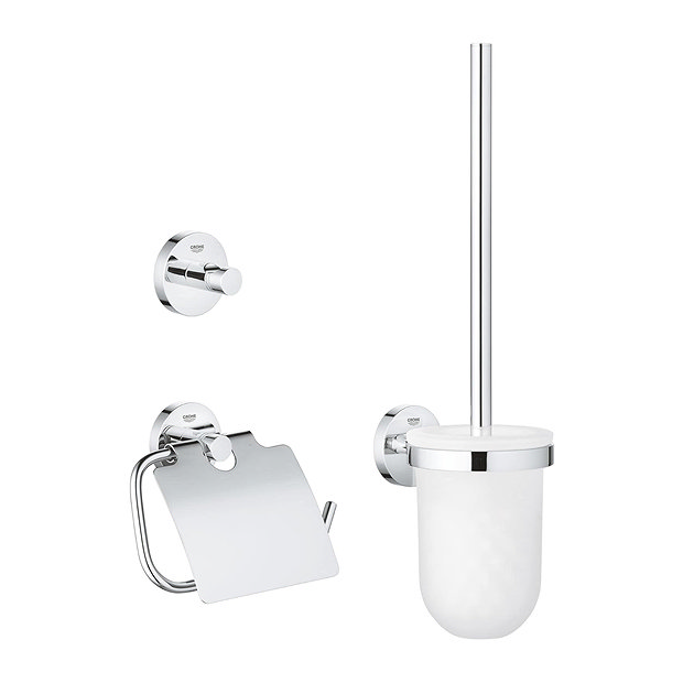 Grohe Start QuickFix 3-in-1 Toilet Accessories Set - Chrome