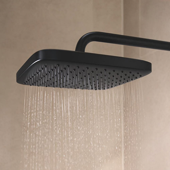 Grohe Vitalio Comfort 250 Thermostatic Shower System - Matt Black