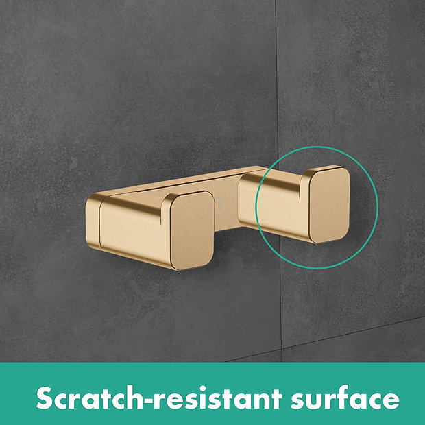 hansgrohe AddStoris Brushed Bronze Double Robe Hook - 41755140