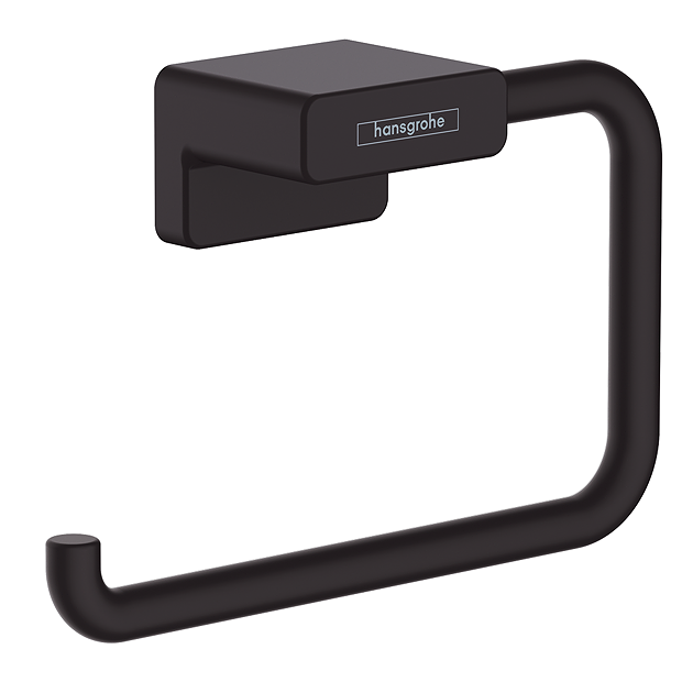 hansgrohe AddStoris Matt Black Toilet Roll Holder