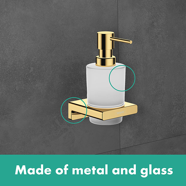 hansgrohe AddStoris Polished Gold Optic Soap Dispenser