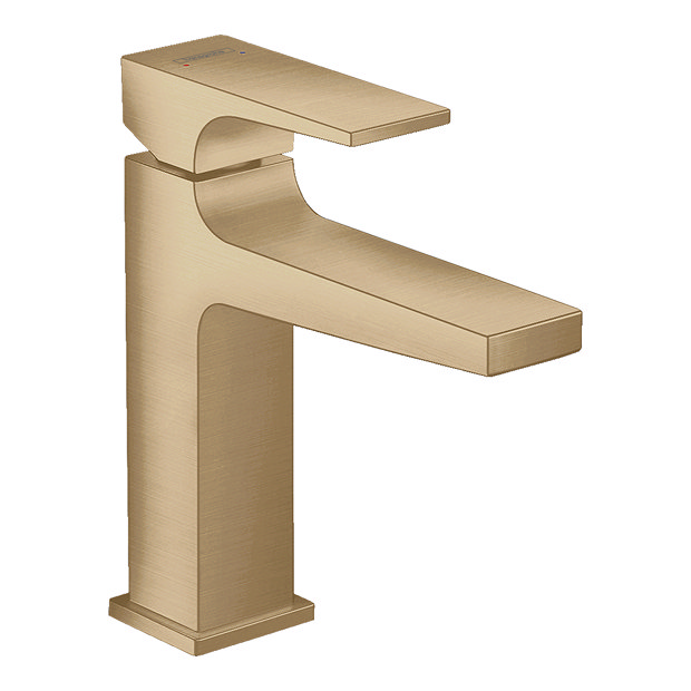 hansgrohe Metropol Single Lever Basin Mixer 110 with Lever Handle and ...