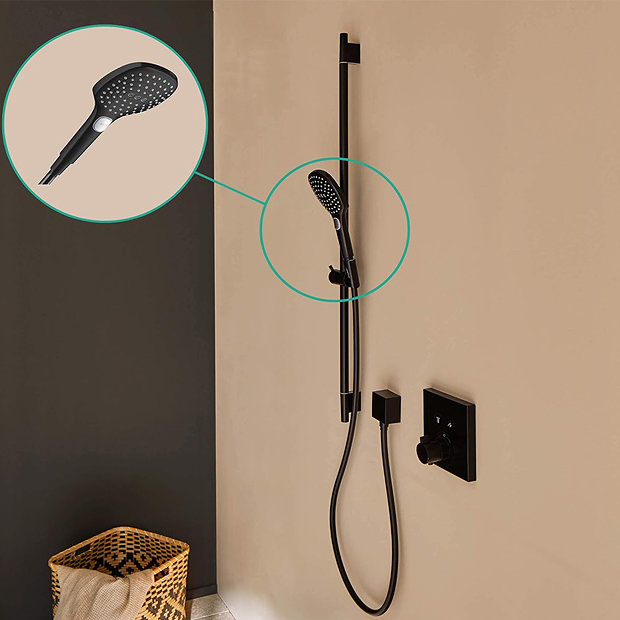 hansgrohe Raindance Select E 120 3-Spray Hand Shower - Matt Black